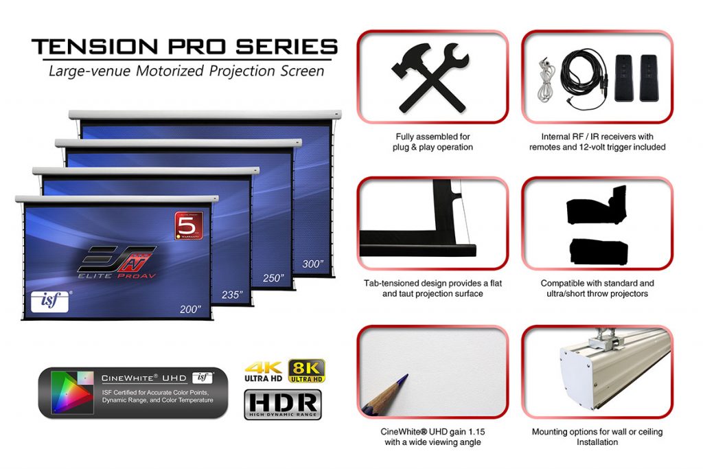 Tab-Tensioned Electric Projector Screen Brings Added Refinement to ...